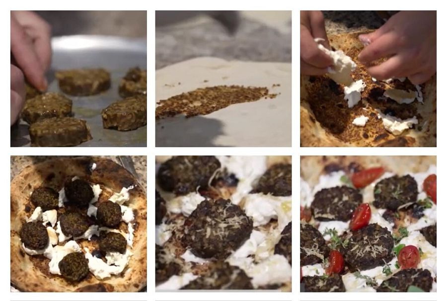 Receta de pizza casi vegana de Gipsy Chef