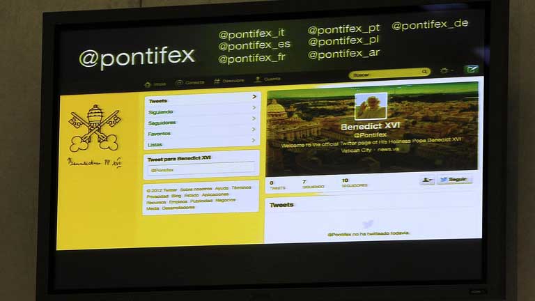 Benedicto XVI abre su cuenta @pontifex en Twitter | RTVE.es