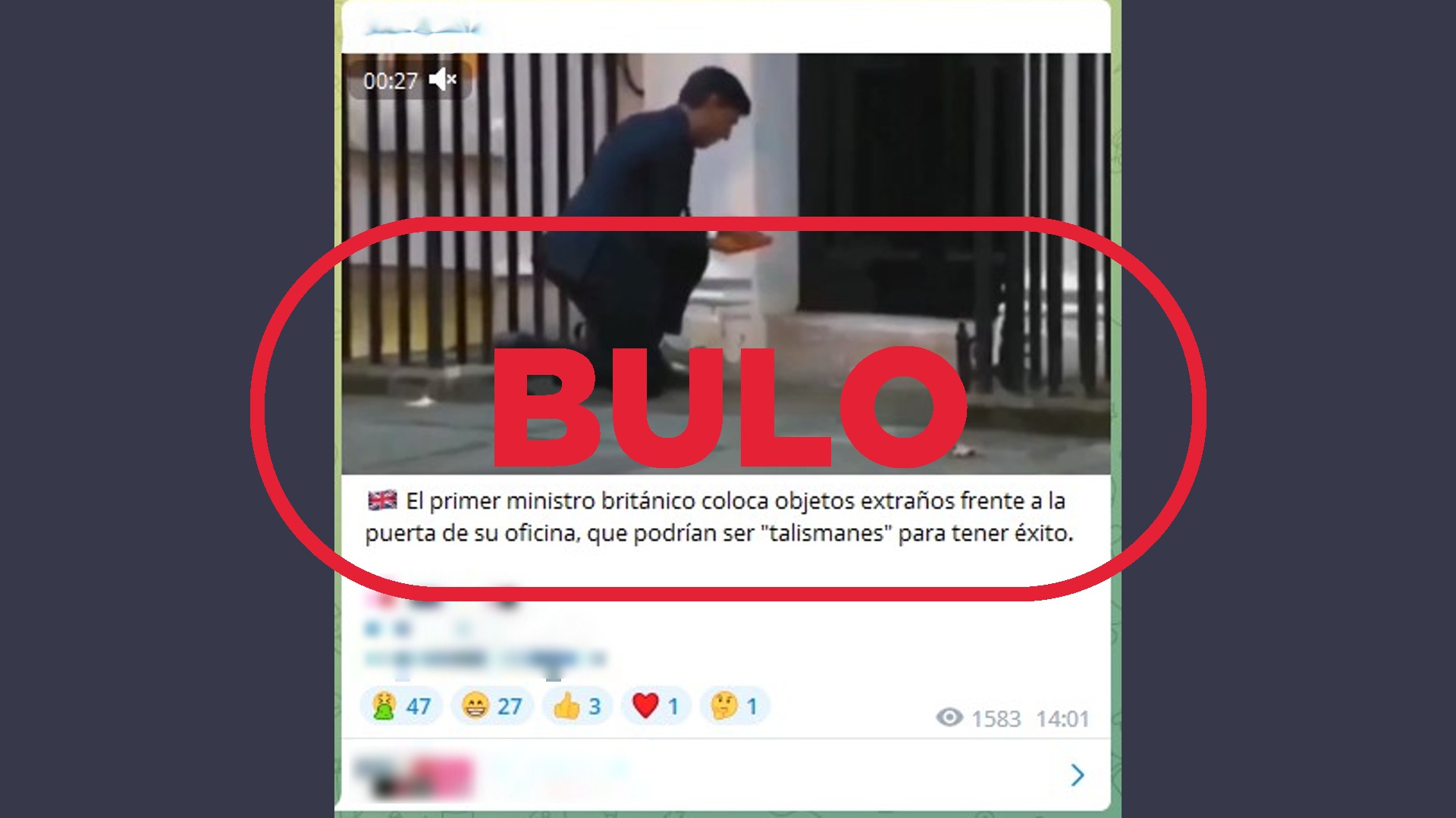 El bulo del vídeo del ritual del nuevo líder británico