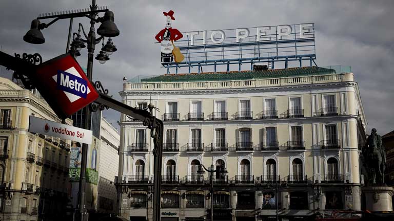 El cartel de Tío Pepe vuelve a la Puerta del Sol