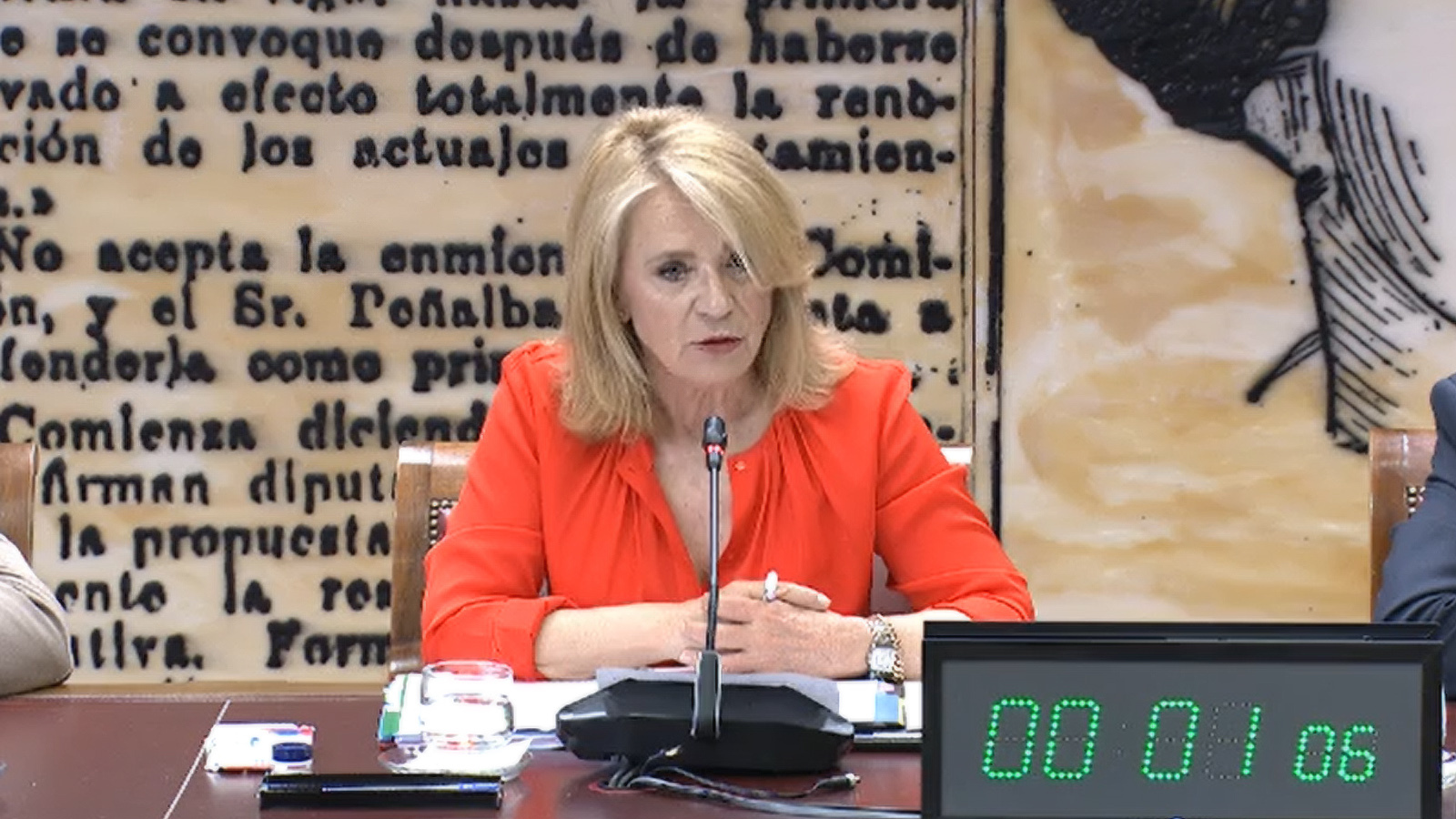 Comparecencia de Elena Sánchez en la Comisión de Control