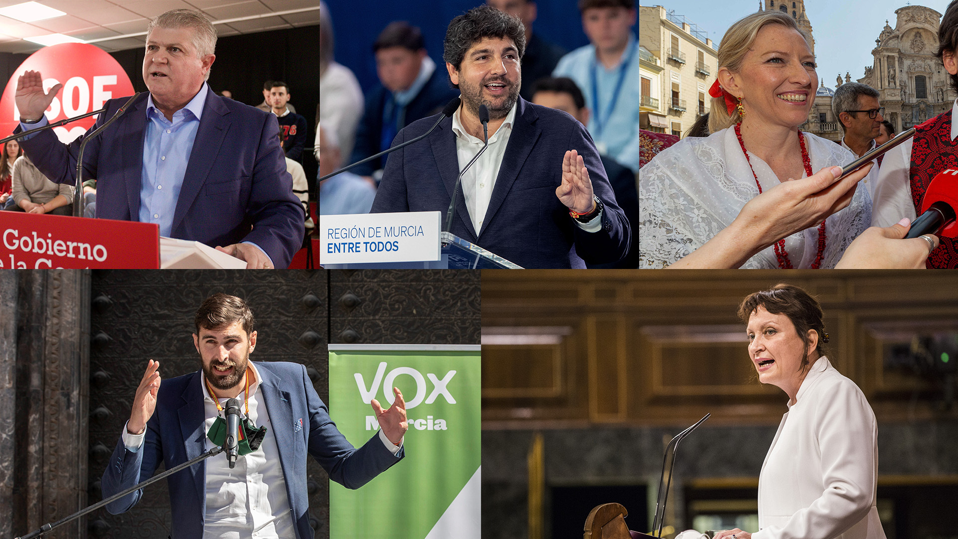 Elecciones en Murcia 2023: conoce a todos los candidatos