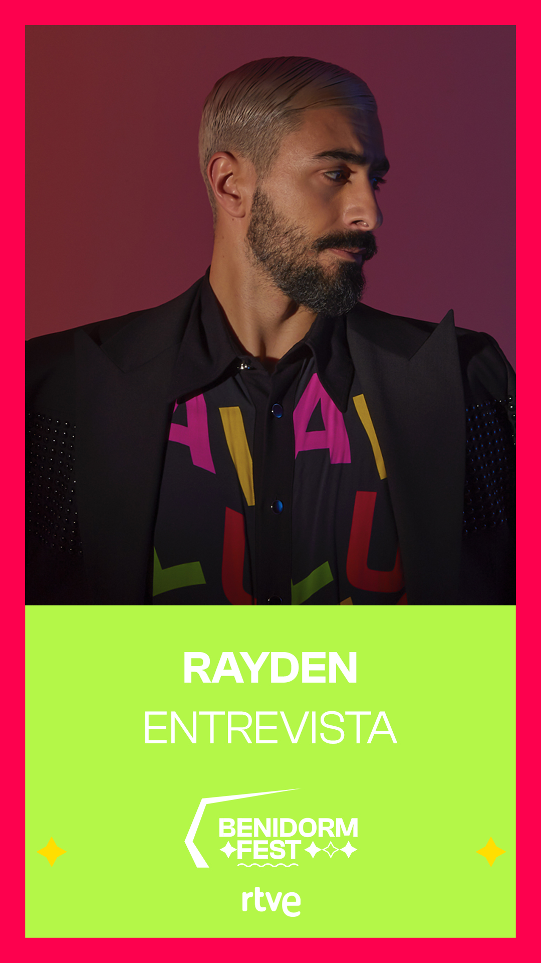 Benidorm Fest: Rayden: "'Calle de la llorería' es lo que dices en una ...