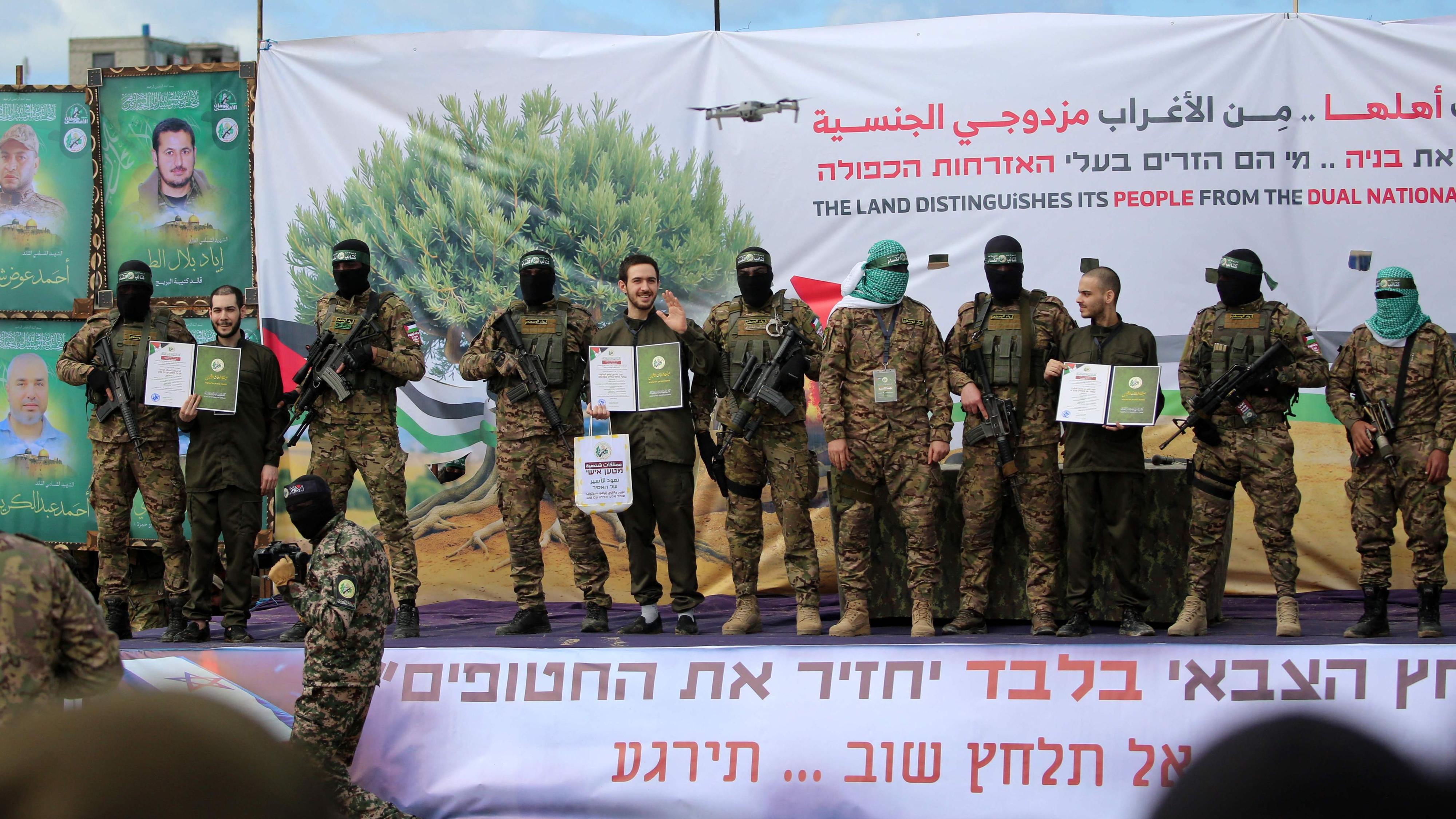 Hamás libera a los seis rehenes previstos del séptimo intercambio