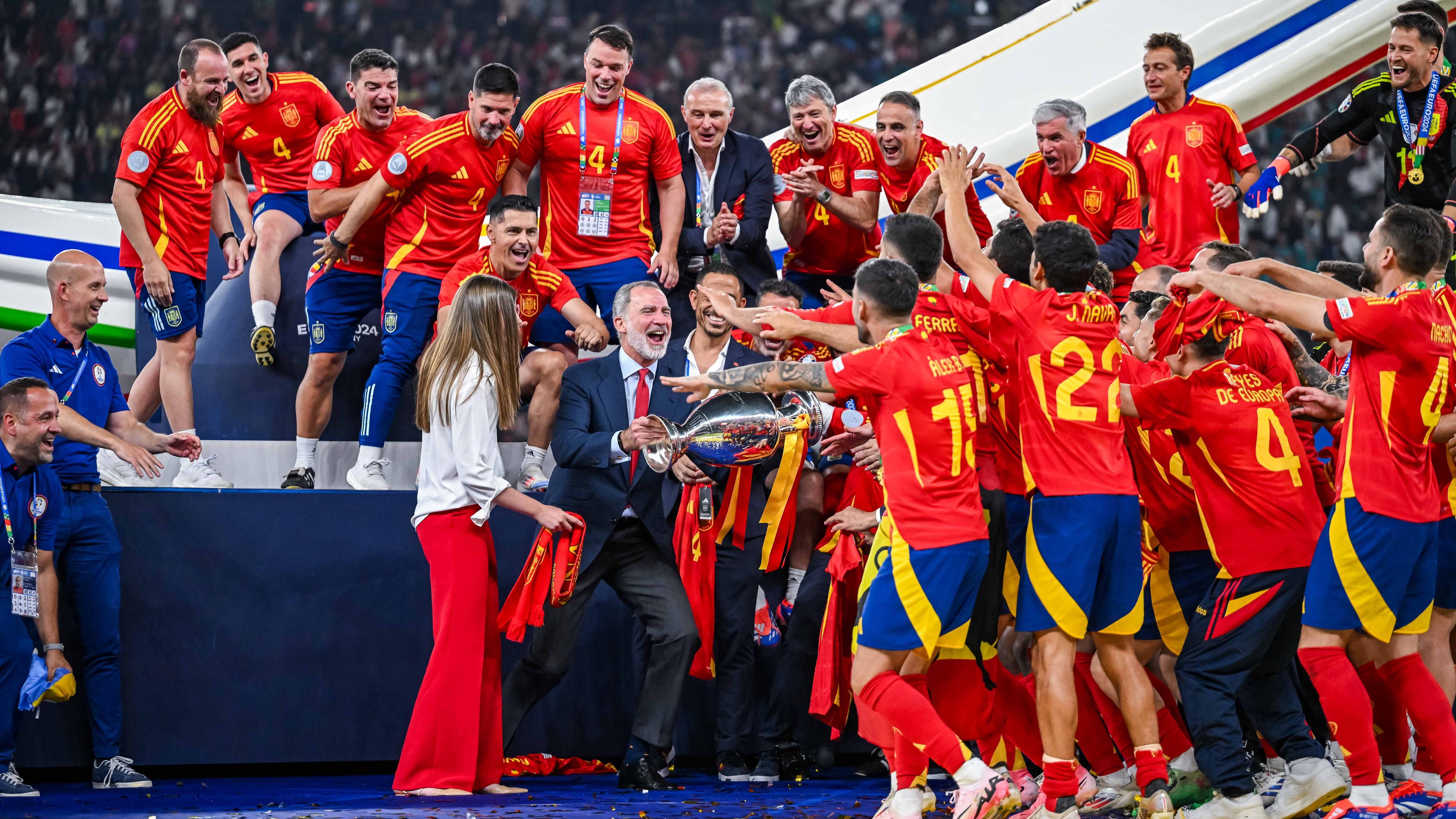 Eurocopa: Así vivió el rey Felipe VI la victoria de España | Fotos