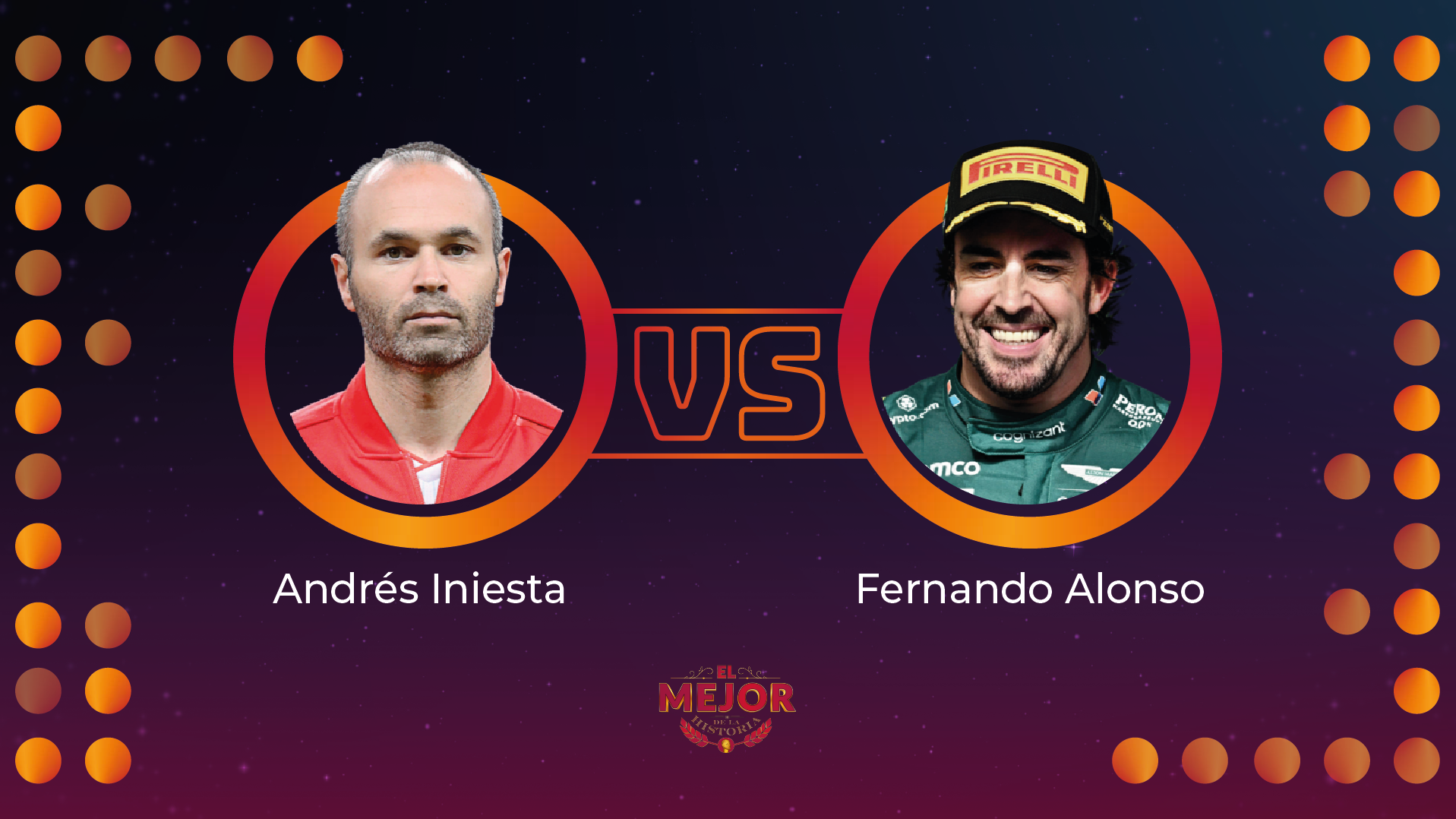 Los números de Fernando Alonso y Andrés Iniesta