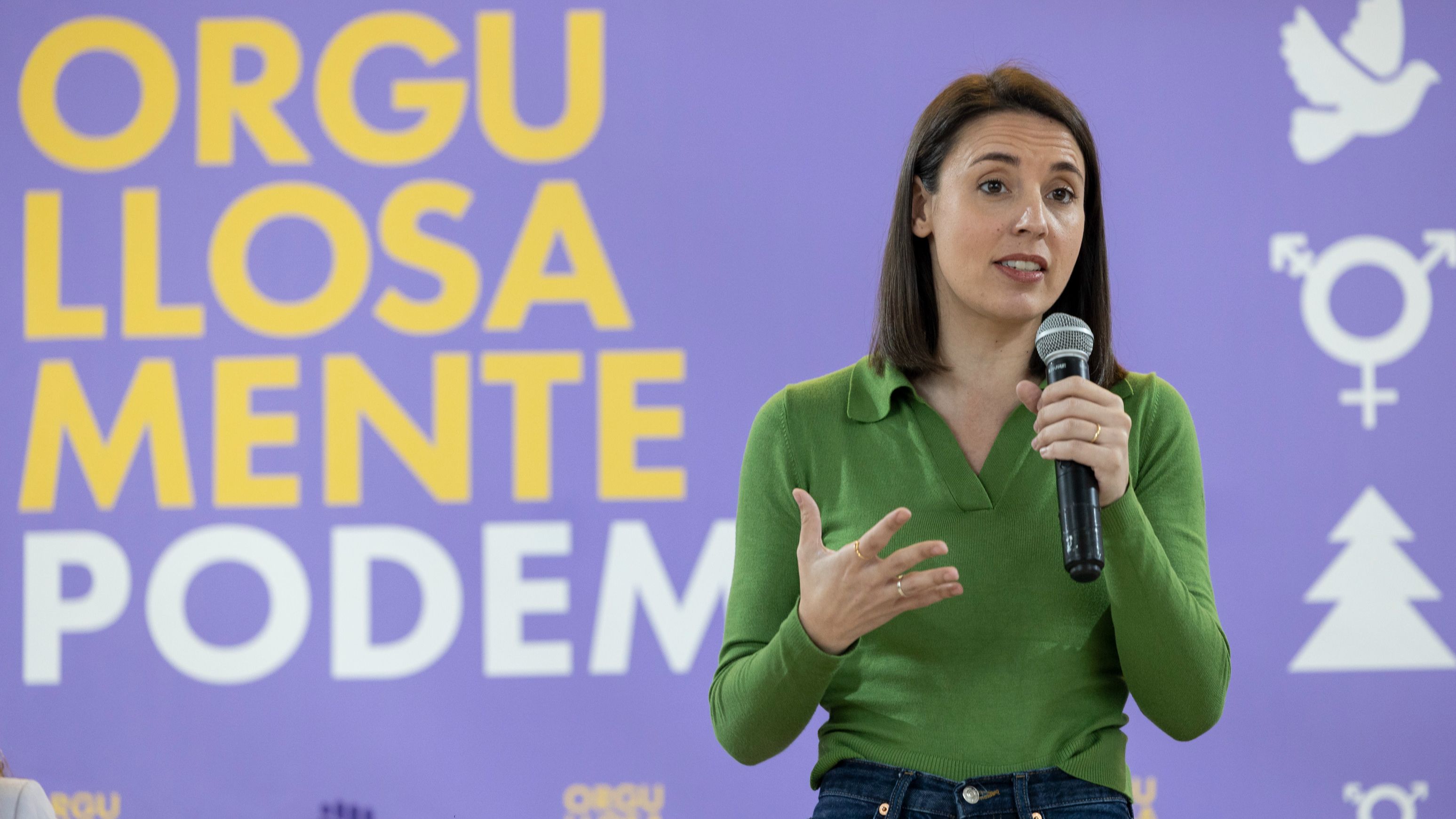 Irene Montero descarta apoyar una moción de confianza de Sánchez