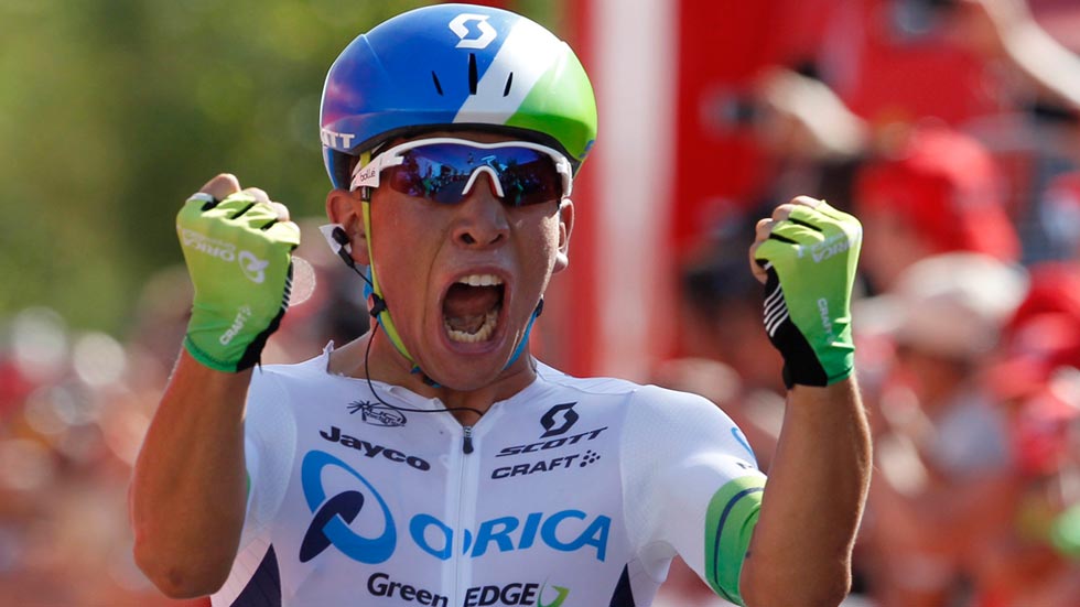 El joven Caleb Ewan sorprende en el sprint de Alcalá de Guadaíra