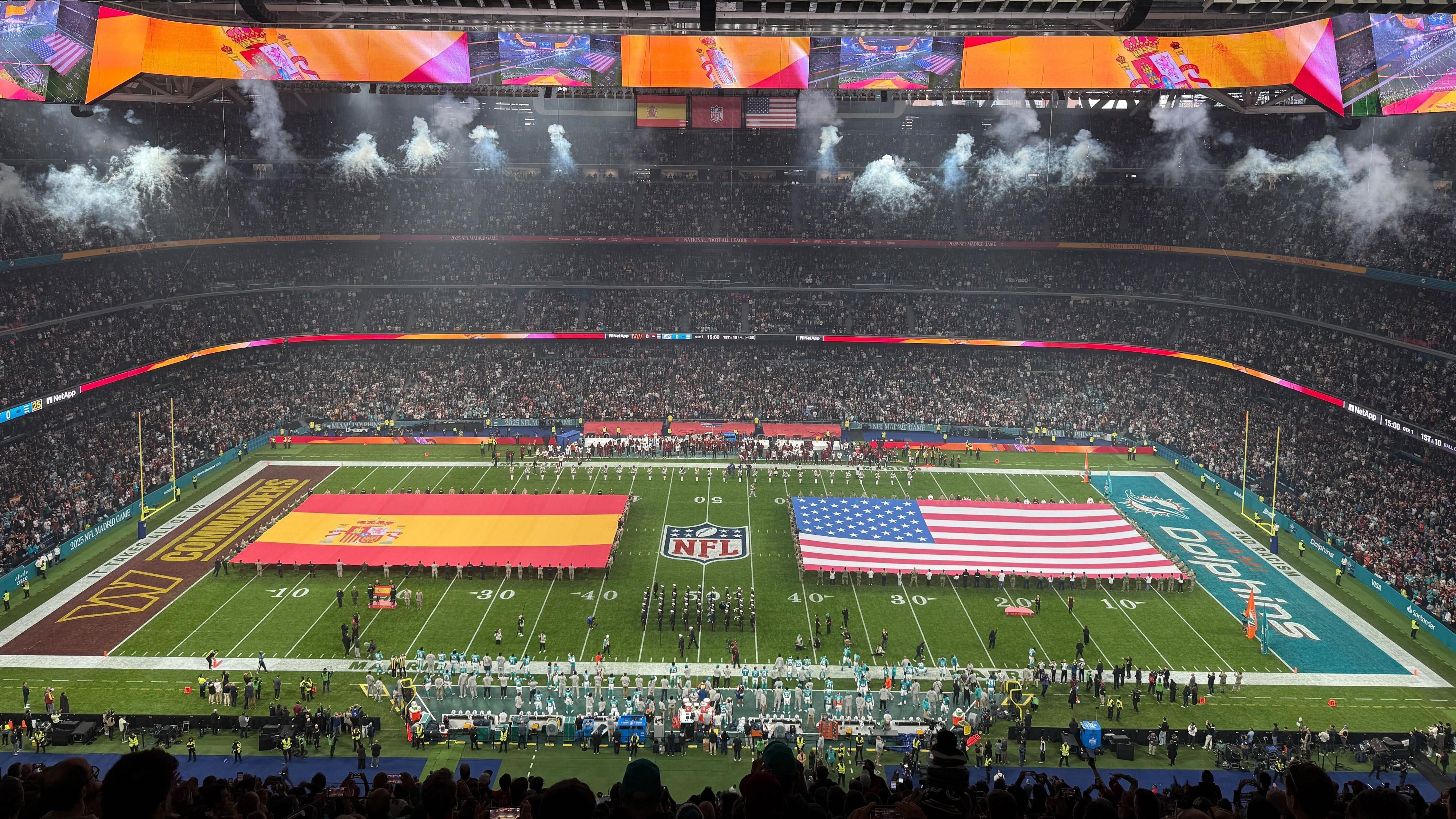Los Dolphins ganan el primer partido de la NFL en Madrid