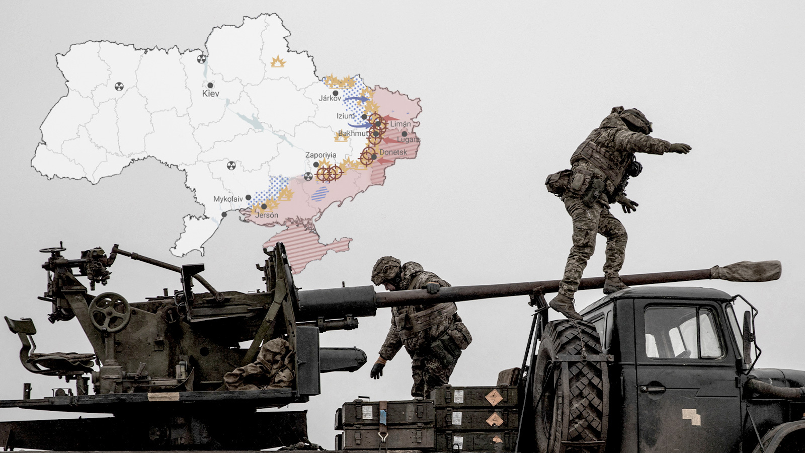 El mapa de la guerra de Ucrania