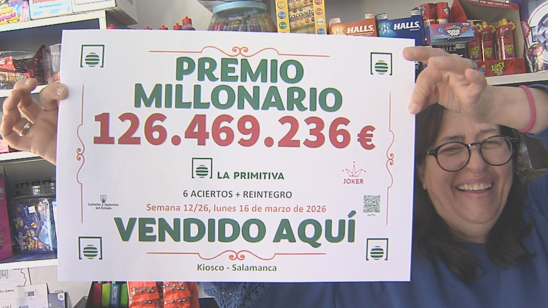 El mayor premio de la historia de La Primitiva: 126 millones