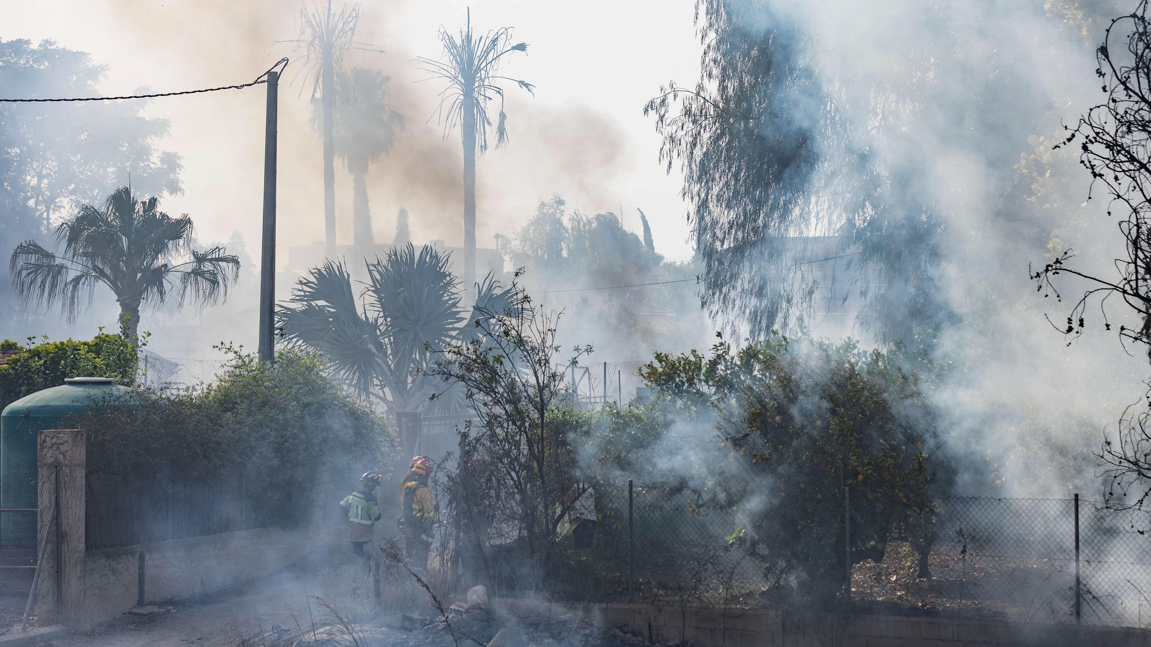 Estabilizado el incendio junto al río Segura en Murcia