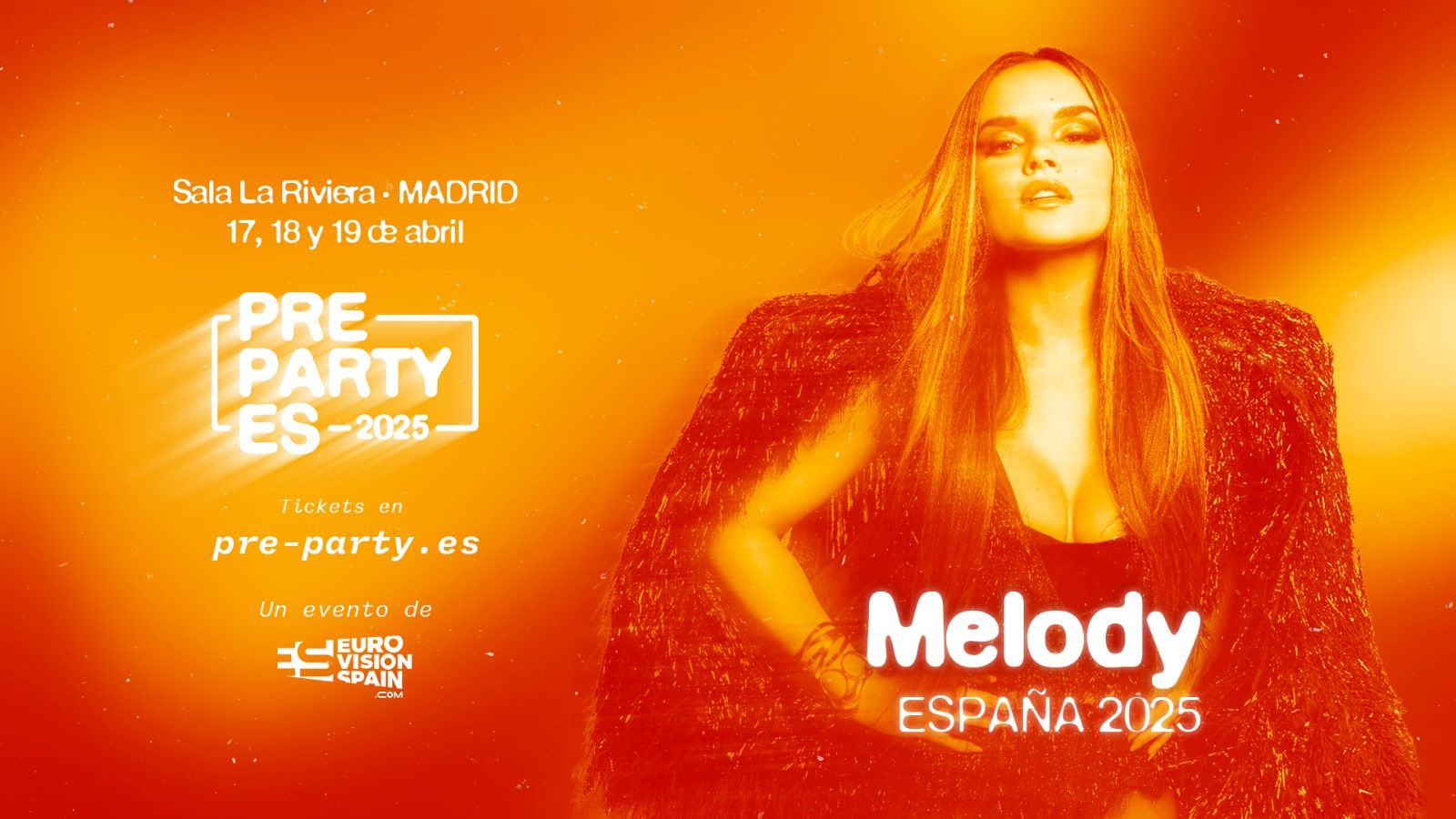 Eurovisión 2025 | Melody será anfitriona de la PrePartyES 2025