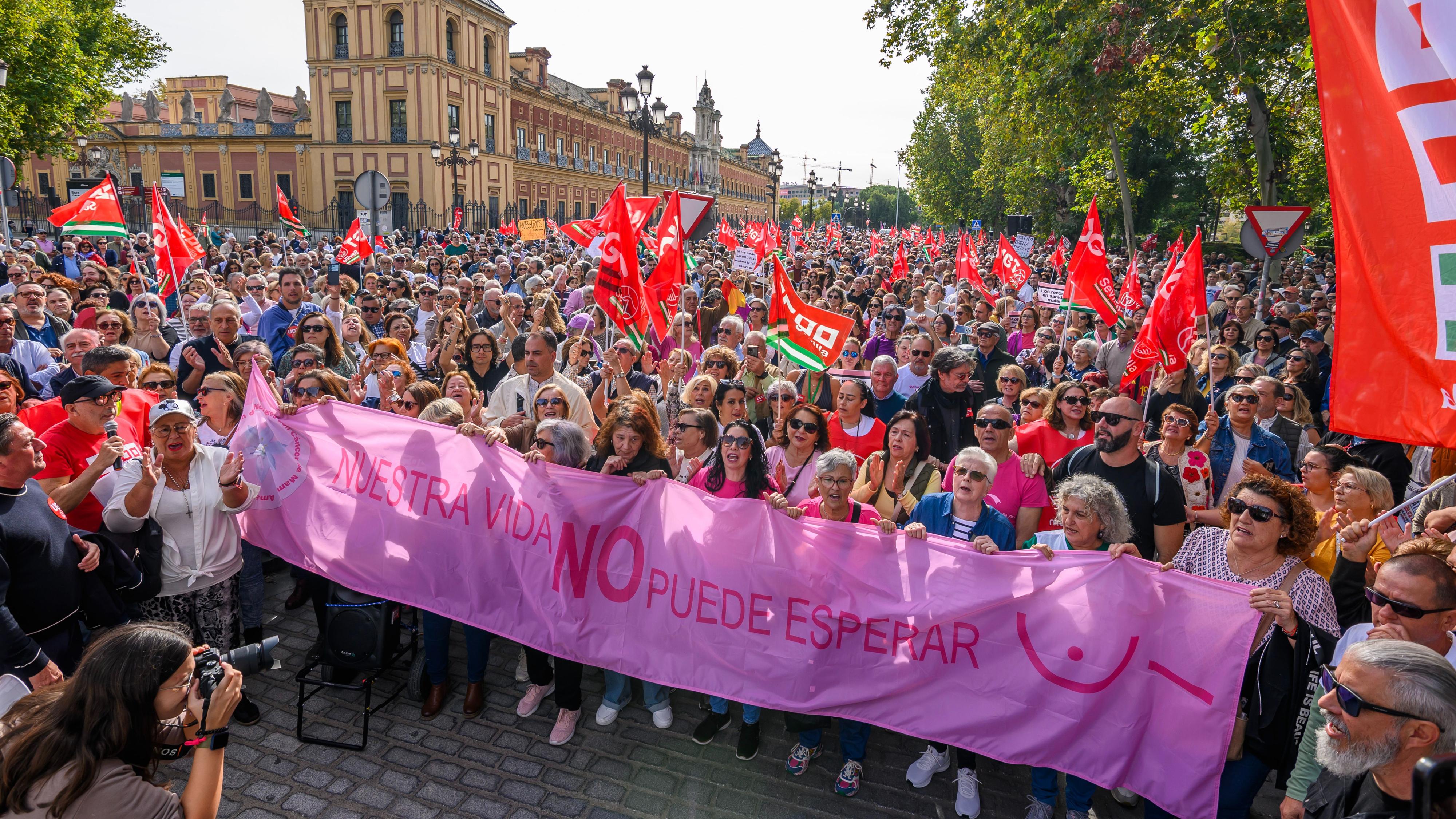 Marchas en Andalucía en defensa de la sanidad pública