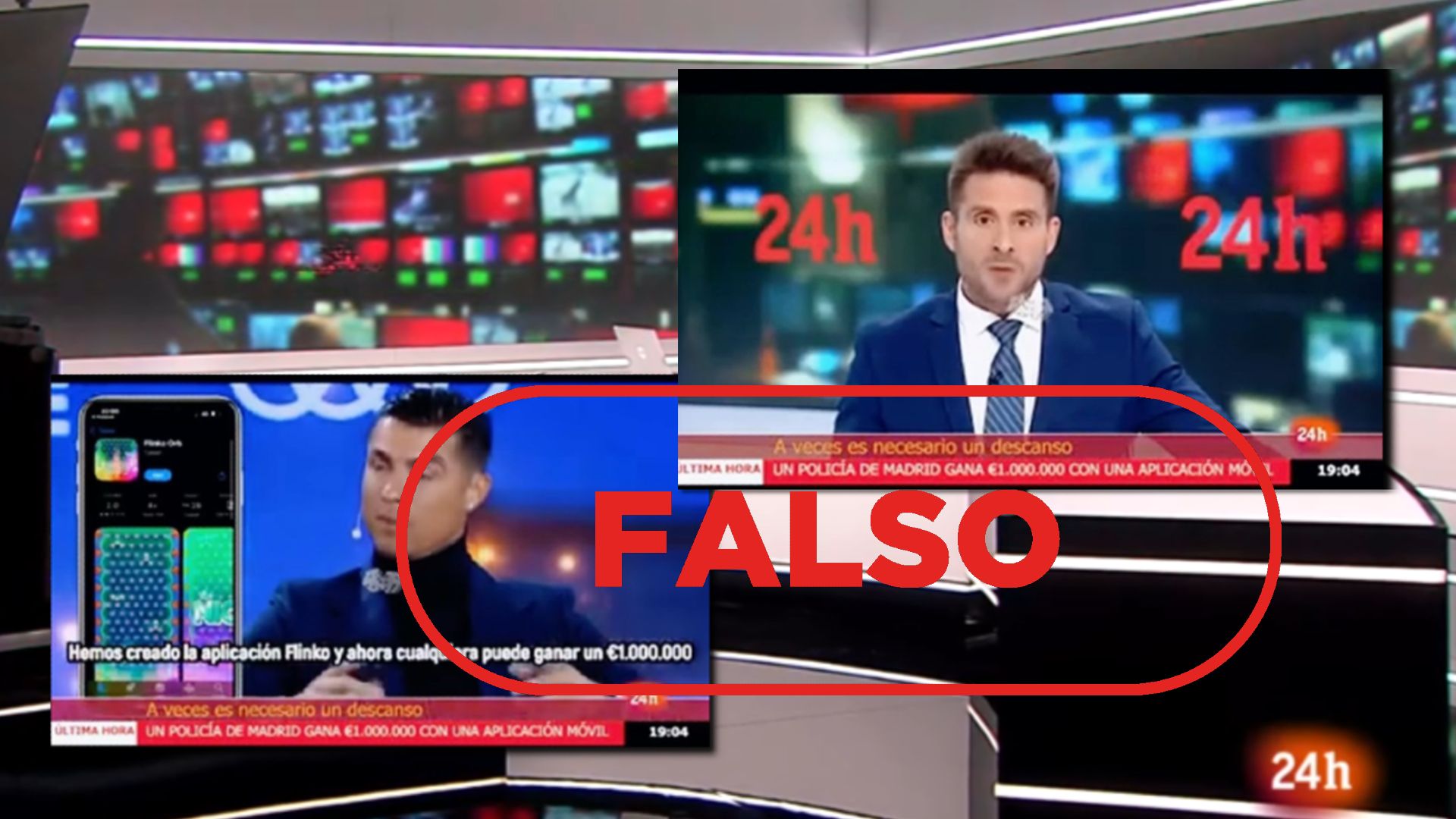 Cristiano Ronaldo no promociona esta aplicación en RTVE, es falso