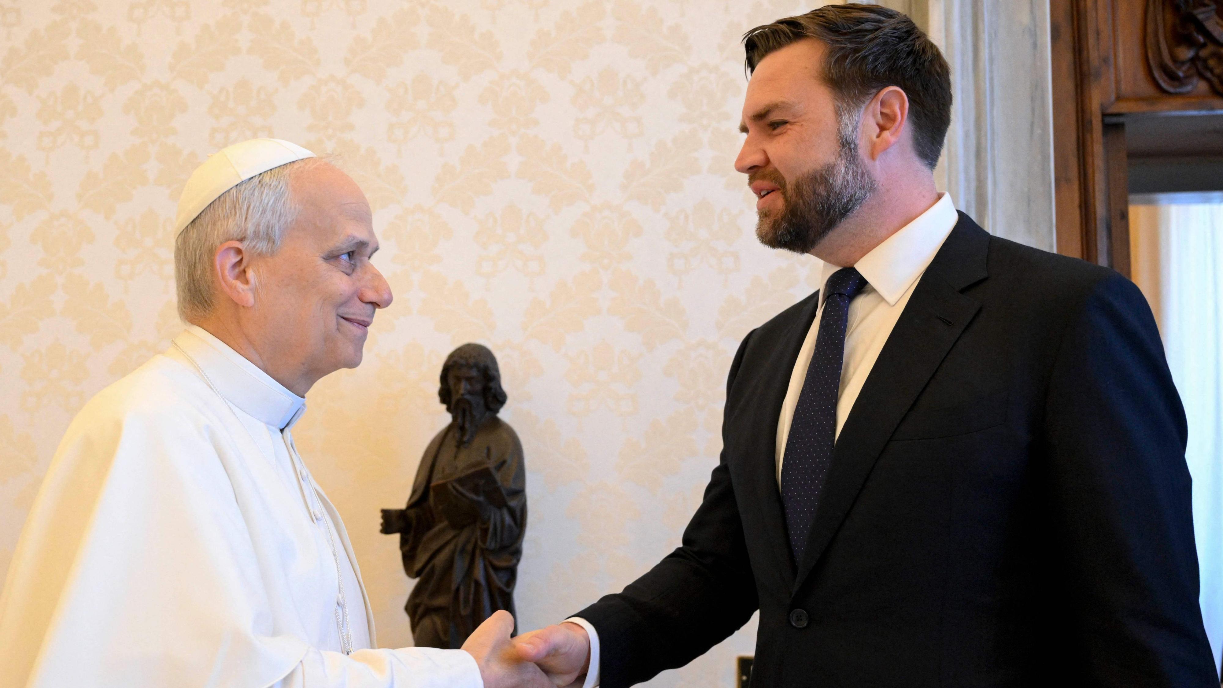 León XIV recibe a JD Vance en el Vaticano