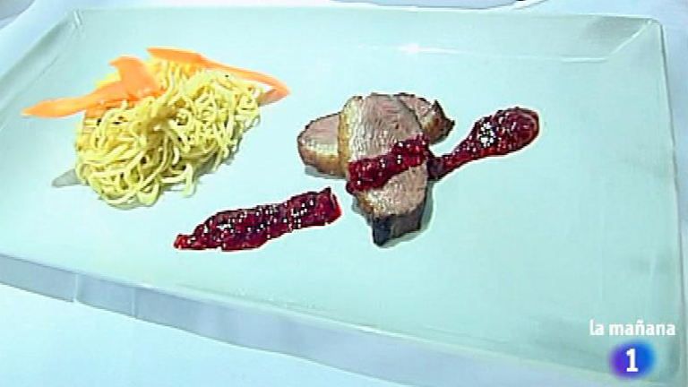 Pasta con salsa de albahaca y pato - RTVE.es