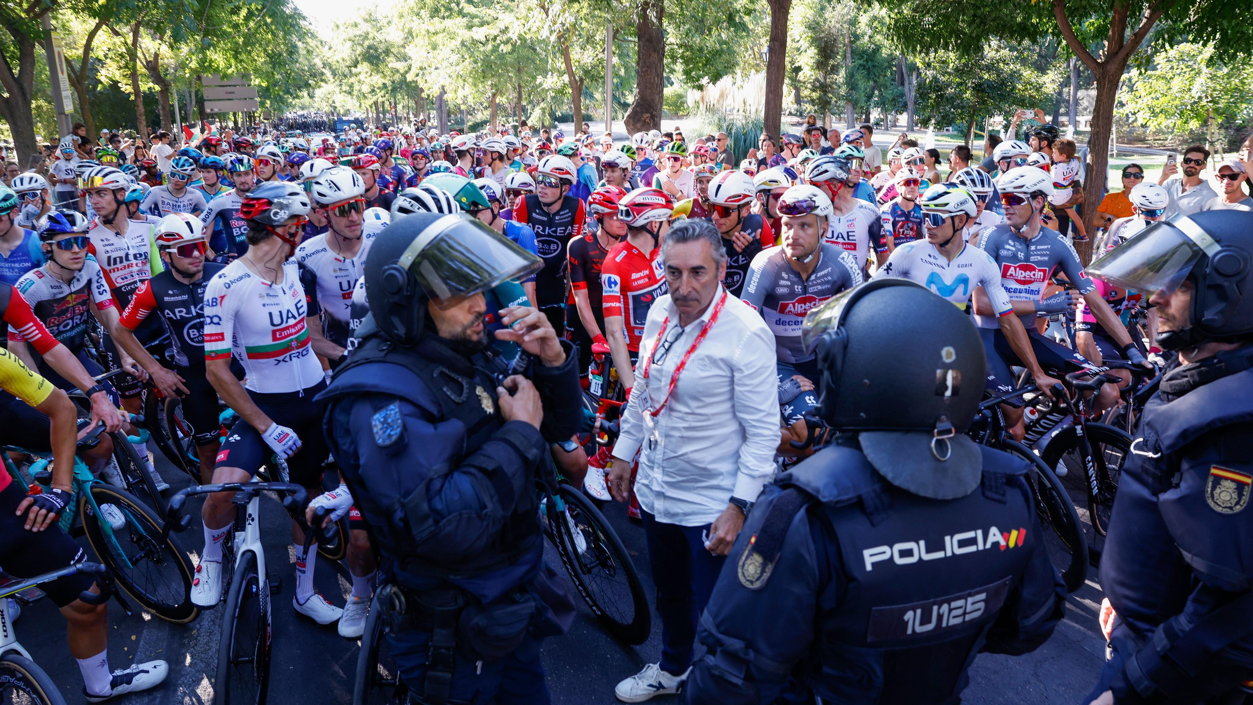Protestas a favor de Palestina en La Vuelta, resumen