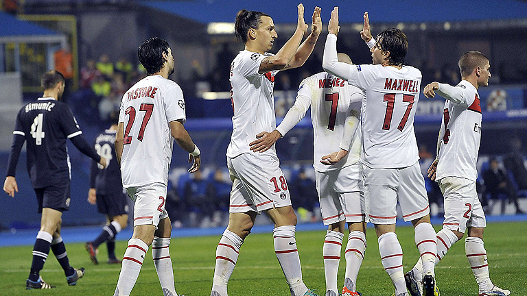 El PSG gana con autoridad en Zagreb y el Schalke desbanca al Arsenal