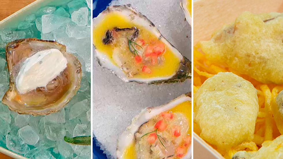 Receta de ostras al cava, con tempura y crema de raifort | RTVE