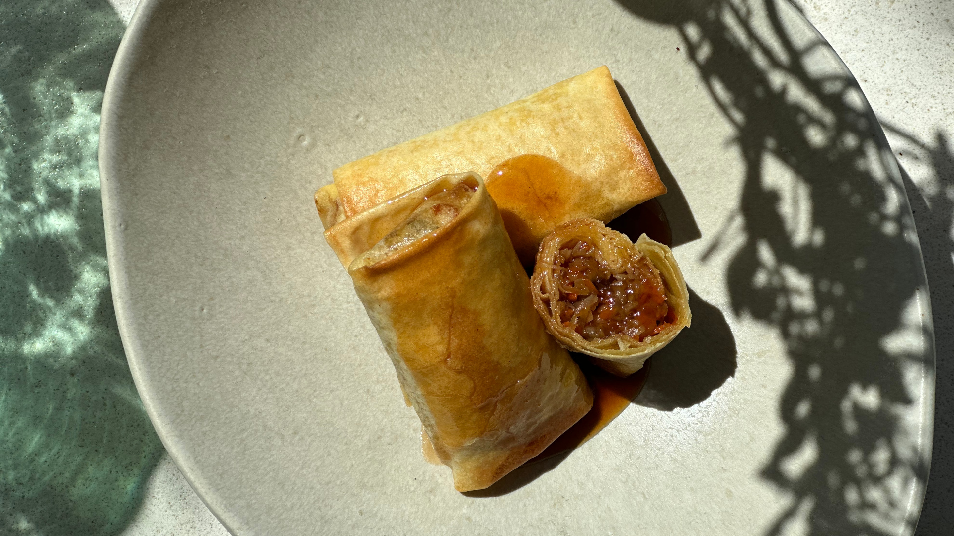 Receta de rollito de primavera con salsa agridulce de María Lo