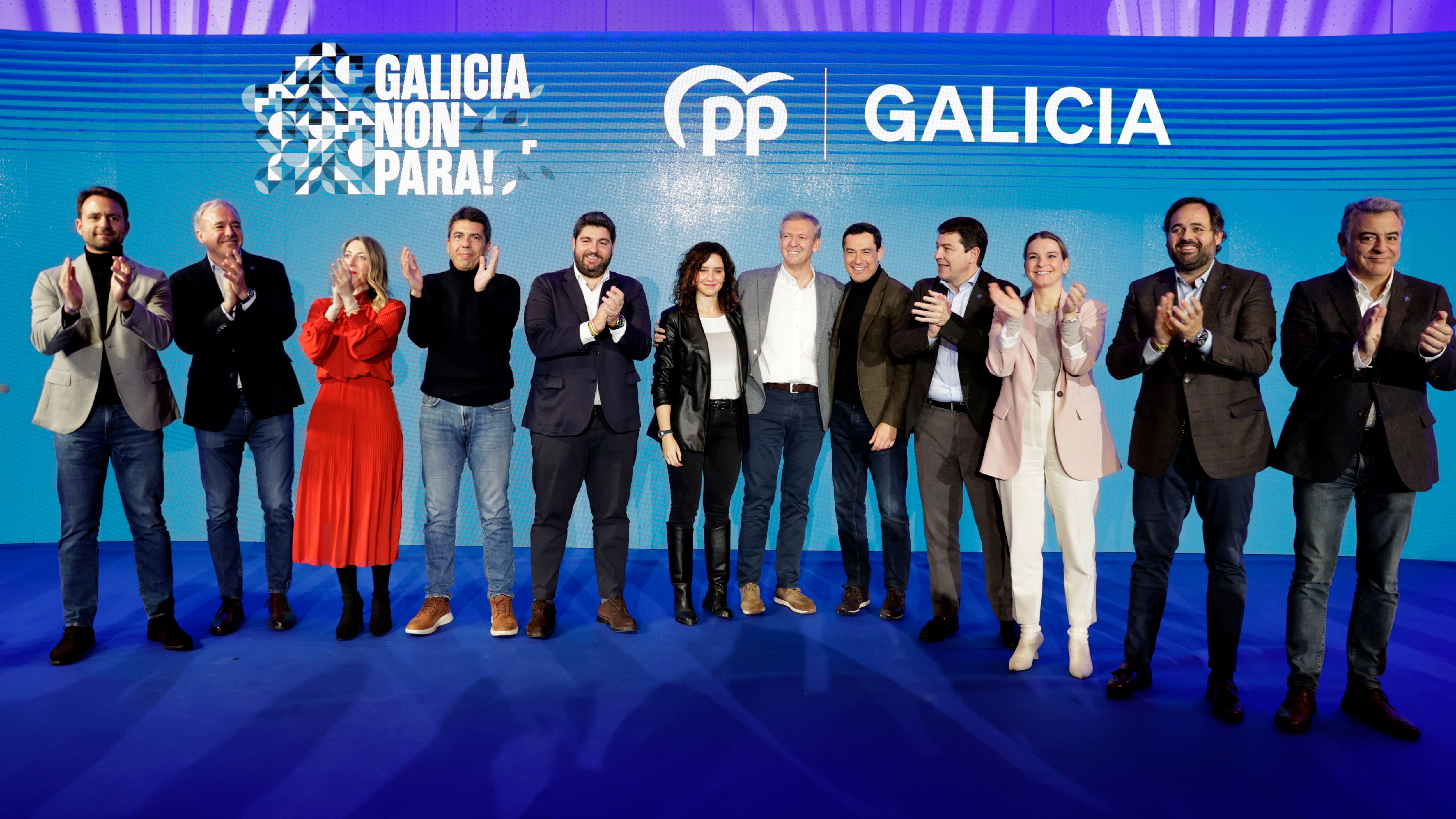 Elecciones Galicia 2024: Rueda, respaldado por los barones del PP