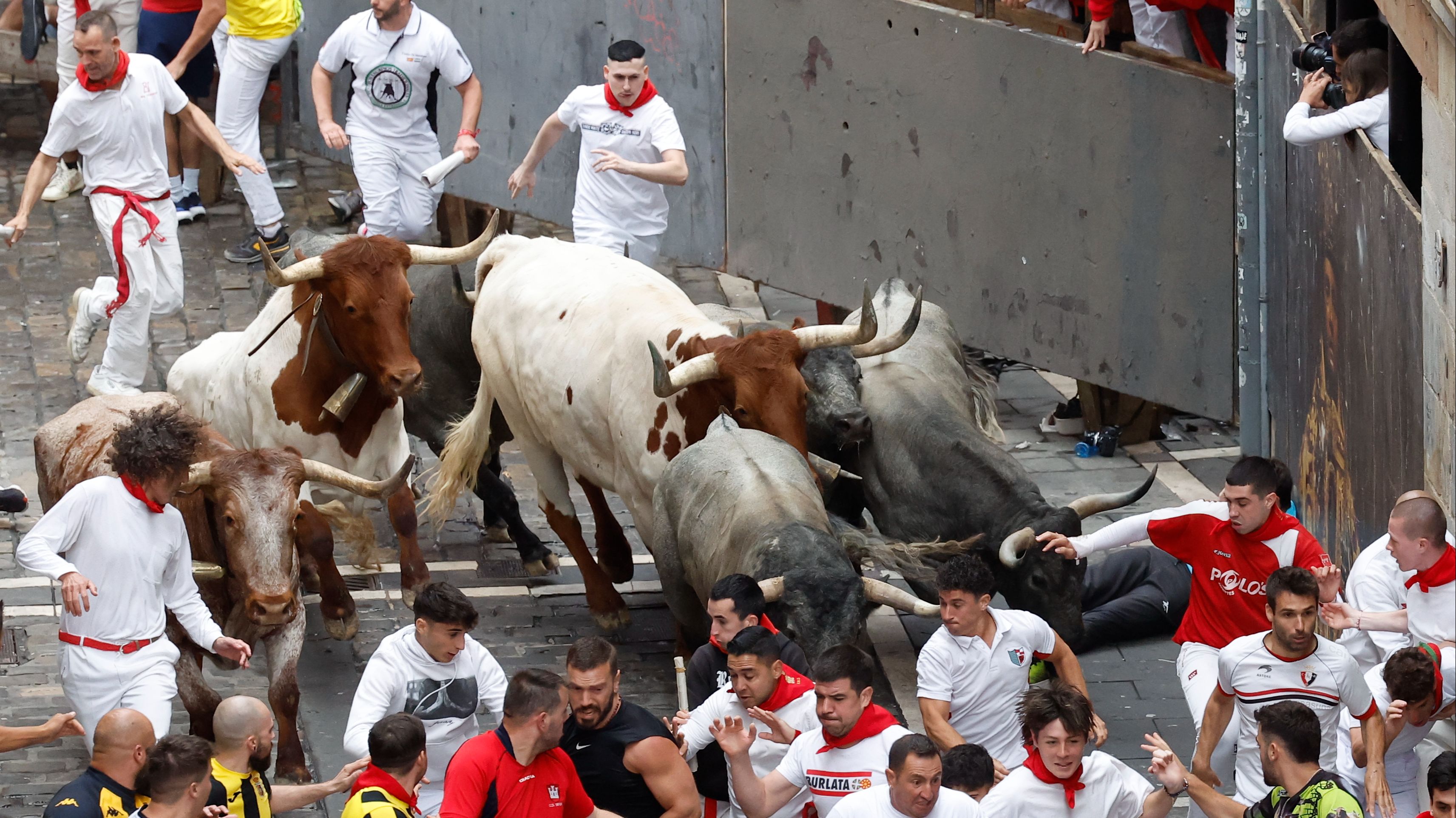 San Fermín 2024: Séptimo encierro | Resumen y vídeo completo RTVE