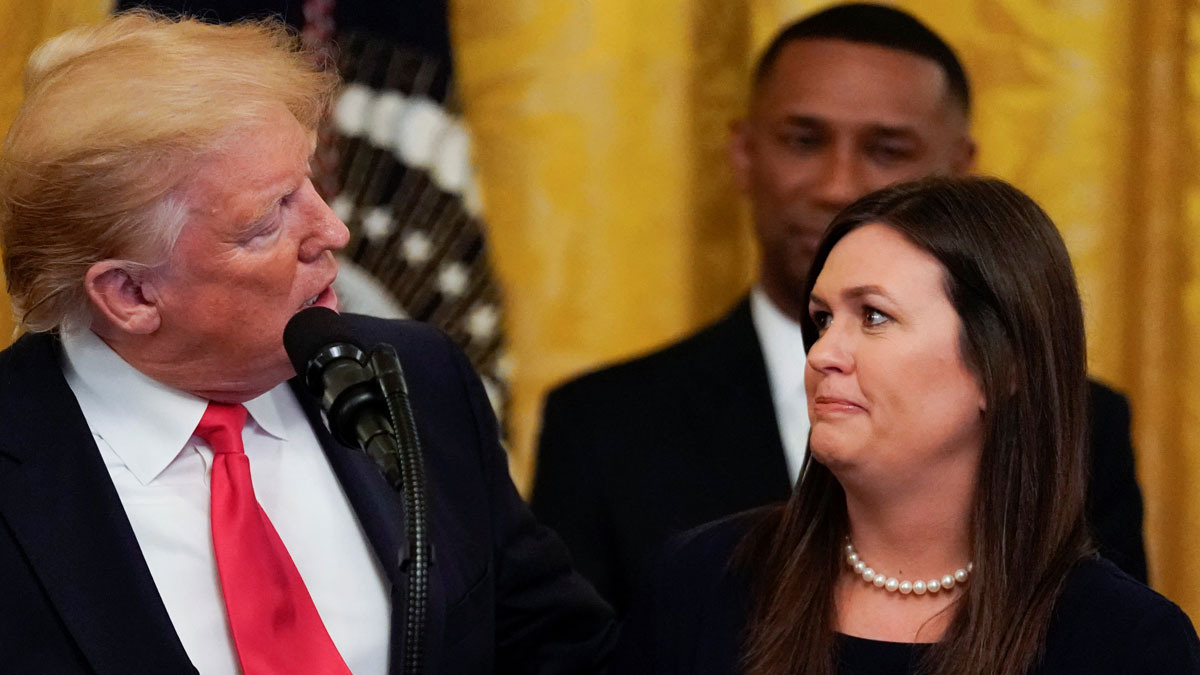 Sarah Sanders, la "guerrera" de Trump que se cansó de combatir a la prensa