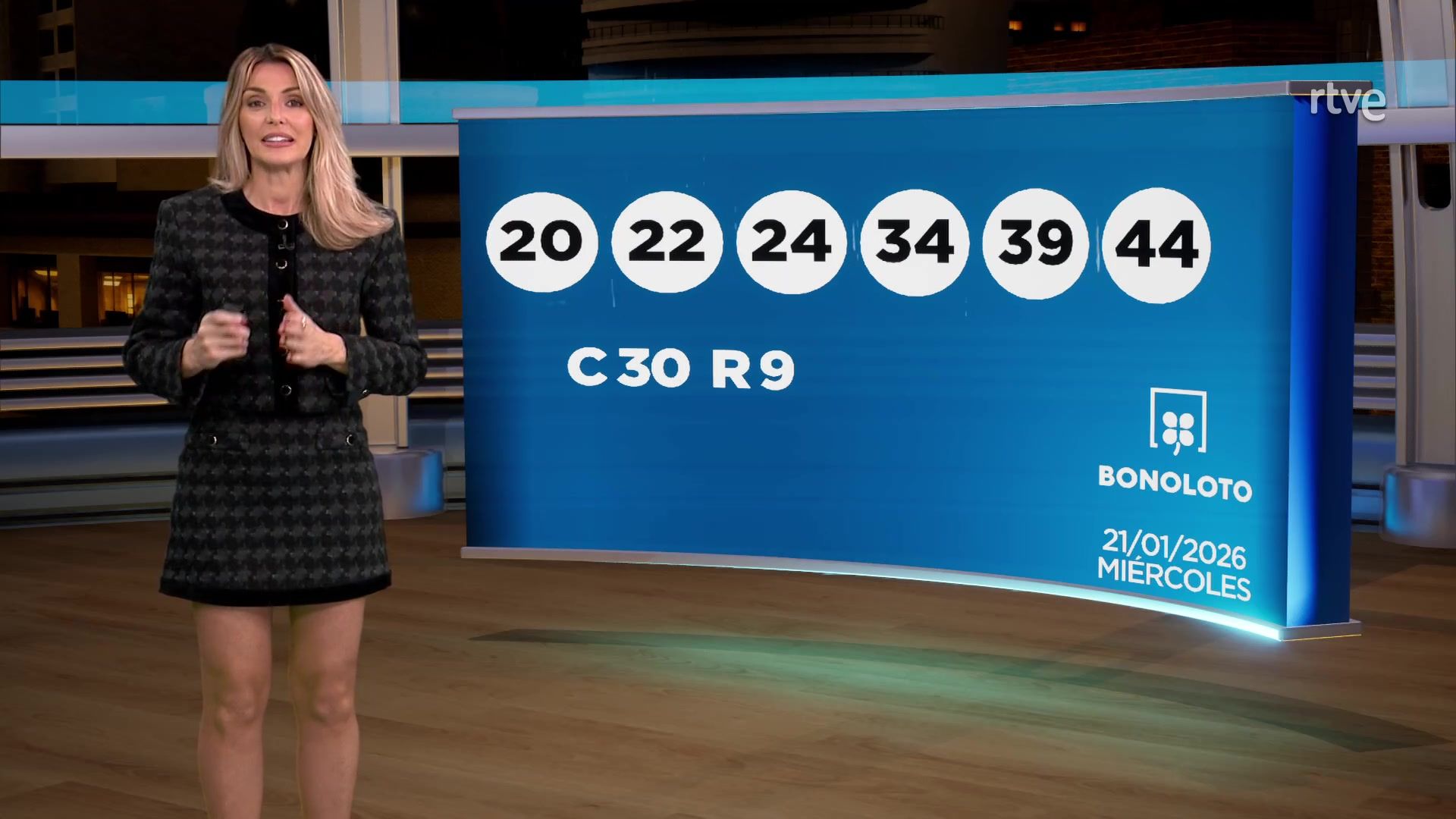 Sorteo Bonoloto 21 de enero 2026 - Loterías en RTVE.es