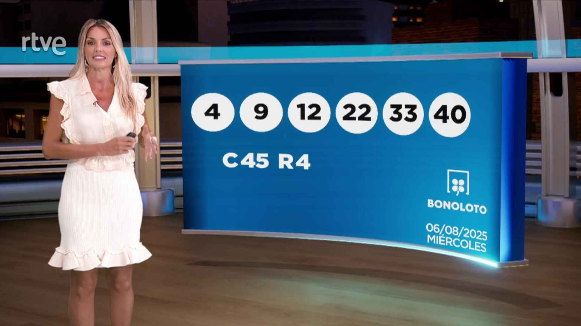 Sorteo Bonoloto 6 agosto 2025 - Loterías en RTVE.es