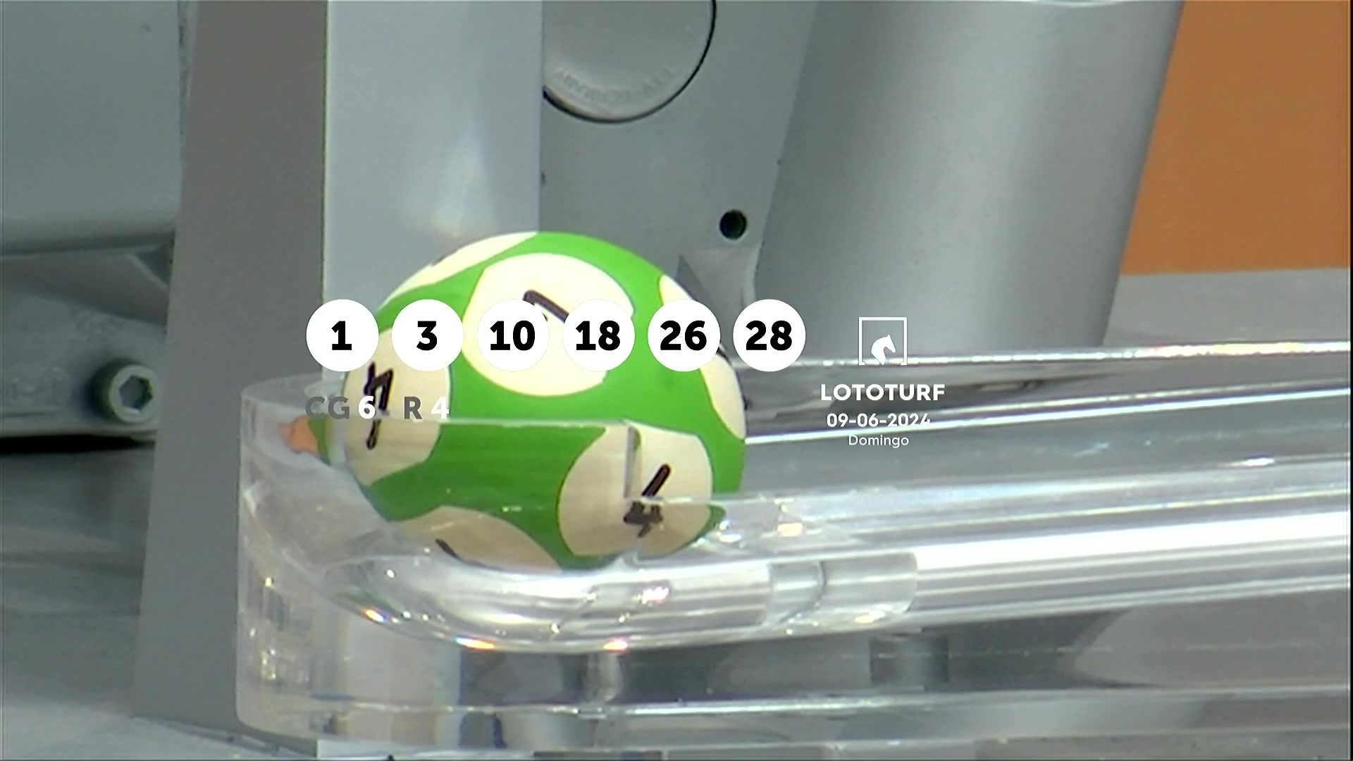 Sorteo Lototurf y Quíntuple Plus 9 junio 2024 - Loterías en RTVE.es