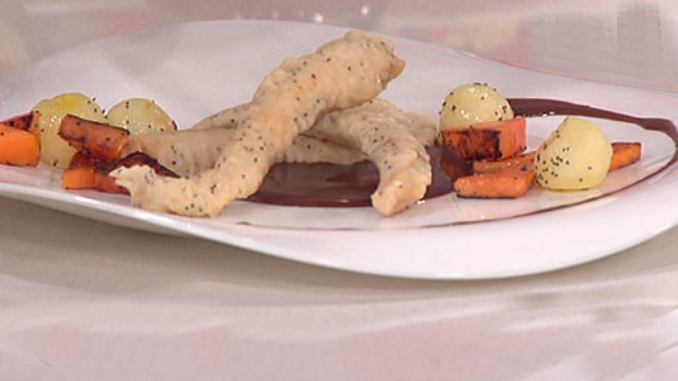 Cómo preparar Tempura de pollo con salsa de chocolate