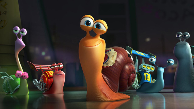 Turbo conoce a su equipo de caracoles de carreras - RTVE.es