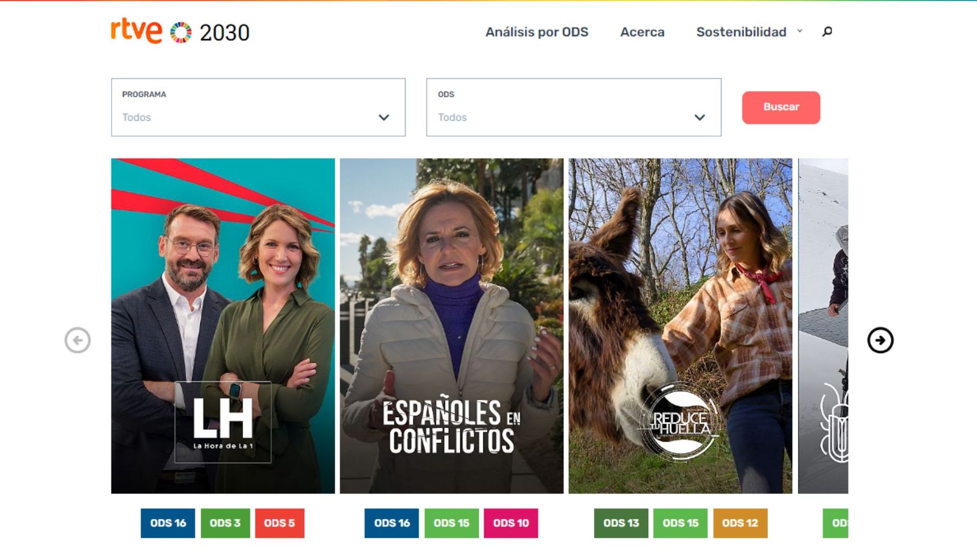 TVE dedica más de la mitad de su tiempo a asuntos de la Agenda 2030 ...