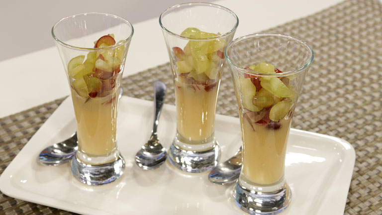 Cómo preparar Uvas a la crema dulce