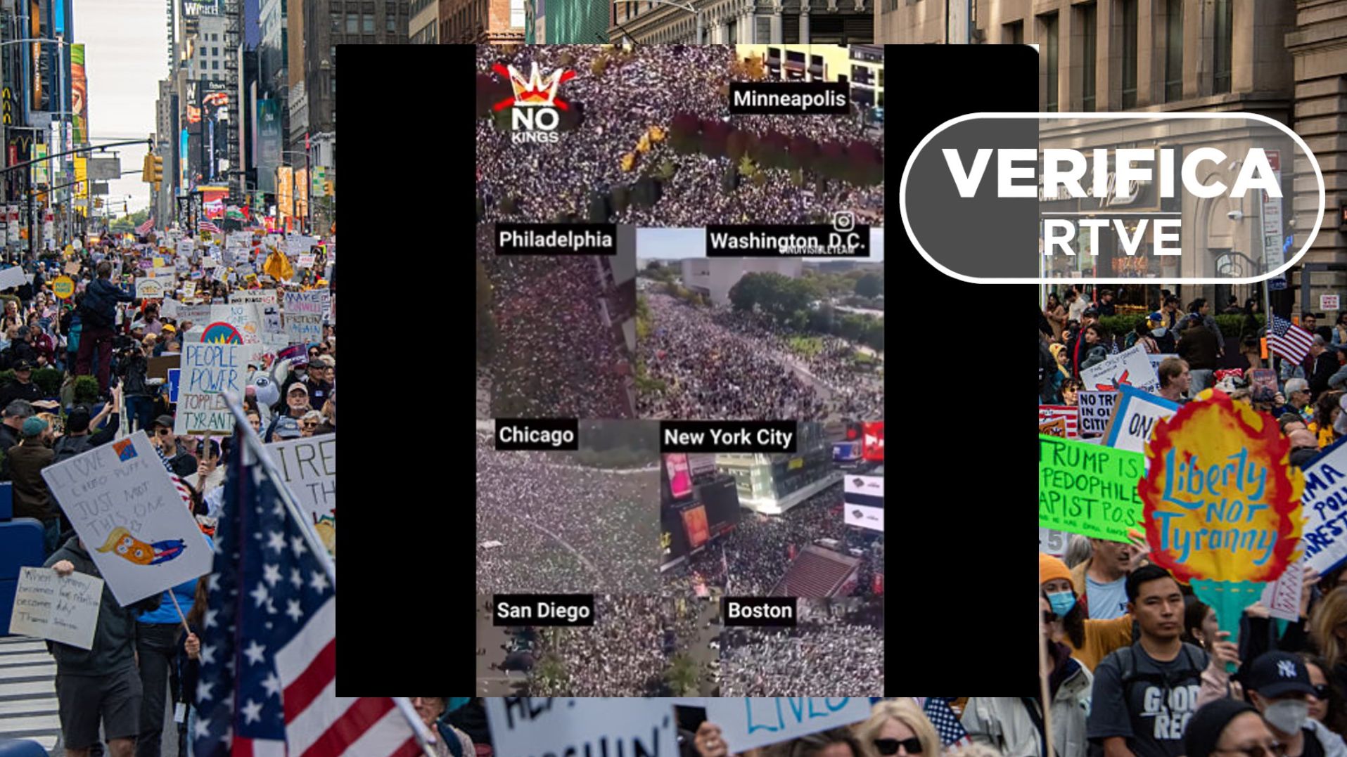 Este vídeo de protestas en EE. UU. se utiliza para difundir bulos