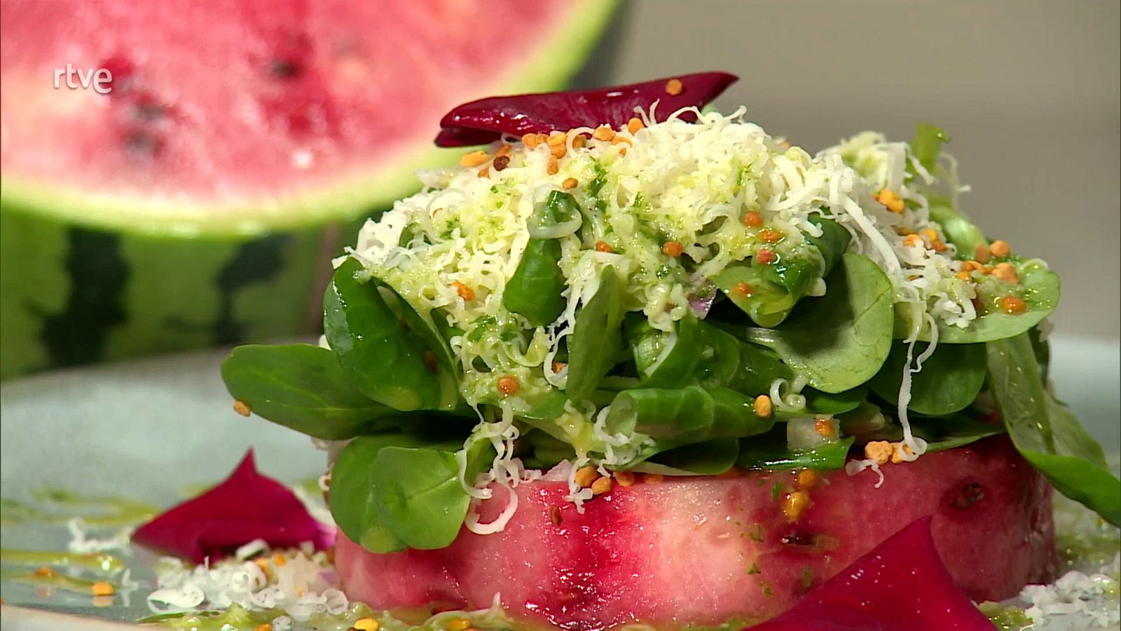 Receta de ensalada de sandía de Sergio Fernández